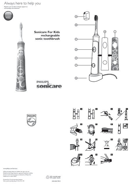 Philips Sonicare For Kids Sonic electric toothbrush - User manual - DEU