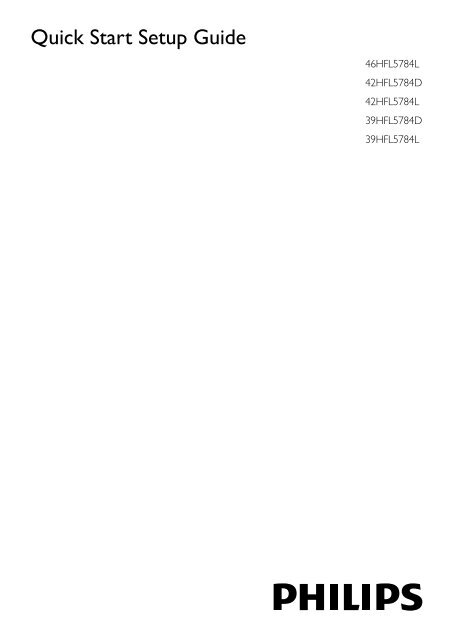 Philips Hospitality LED-LCD TV - Quick start guide - AEN