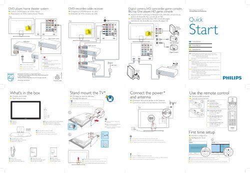 Philips LCD TV - Quick start guide - AEN