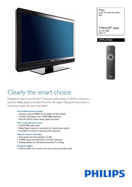 Philips LCD TV - Leaflet - AEN