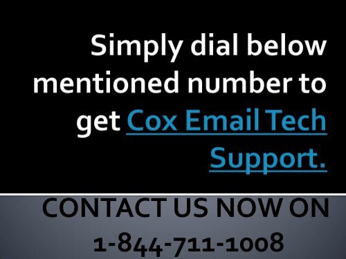 1-844-711-1008 Cox Email Tech Support | Cox Email Password Reset