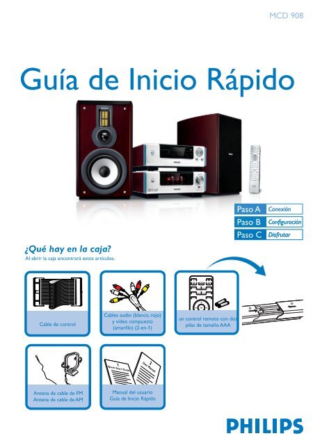 Philips DVD Micro Theater - Quick start guide - ESP