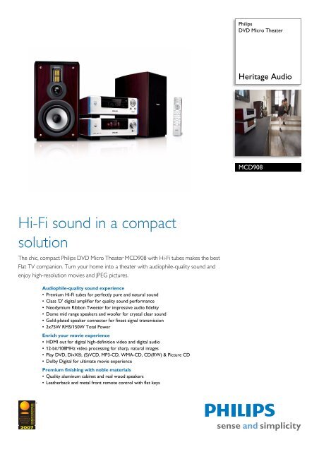 Philips DVD Micro Theater - Leaflet - AEN
