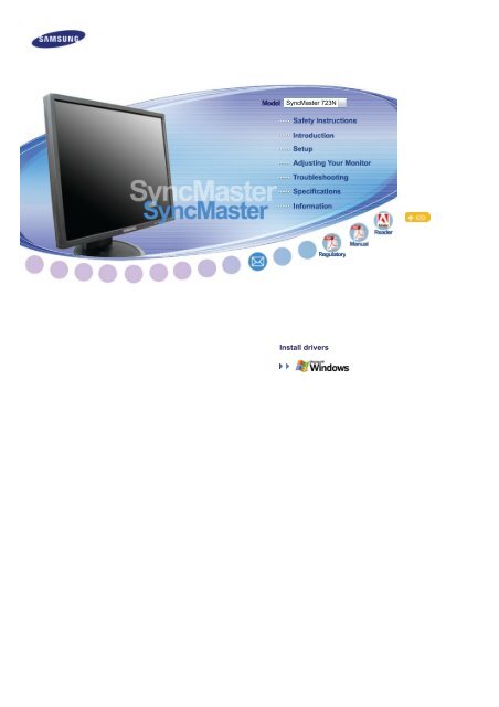 Samsung 723N - LS17HAAKBUXAA - User Manual (ENGLISH)