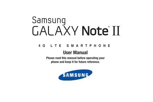Samsung Galaxy Note II (AT&T) - SGH-I317ZWAATT - User Manual ver. NE4 ...