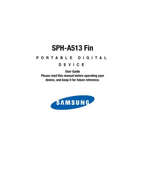 Samsung SPH-a513 Fin (Helio) - SPH-A513BKASKE - User Manual (ENGLISH)