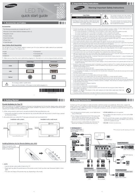 Samsung LED EH5000 Series TV - 40" Class (40.0" Diag.) - UN40EH5000FXZA ...