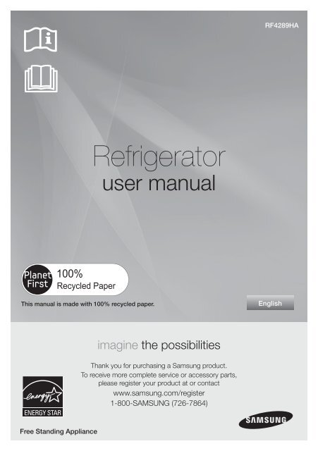 Samsung 28 cu. ft. 4-Door Refrigerator and 8" LCD Digital Display with ...