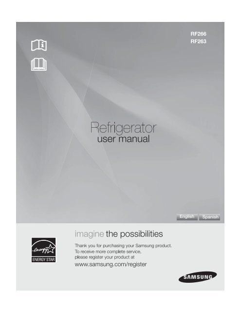 Samsung 26 cu. ft. French Door Refrigerator - RF263AEWP/XAA - User ...