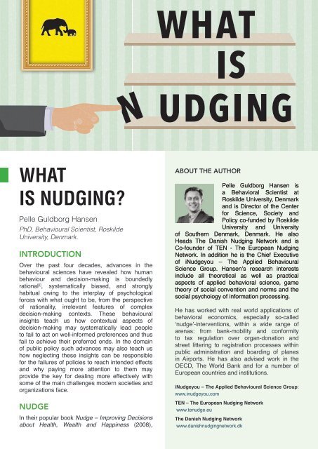 IS NUDGING?