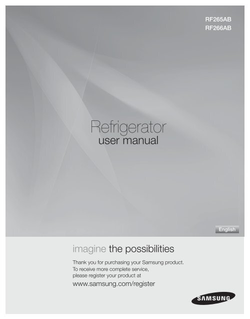 Samsung RF265ABPN - RF265ACPN/XAA - User Manual (ENGLISH)