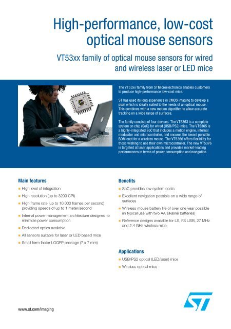 High-performance, low-cost optical mouse ... - STMicroelectronics