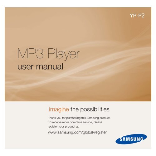 Samsung P2 (16GB Red) - YP-P2JER/XAA - User Manual (ENGLISH)