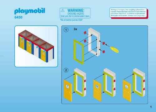 Playmobil 6450 Water Park Changing Room with Shower - Water Park ...