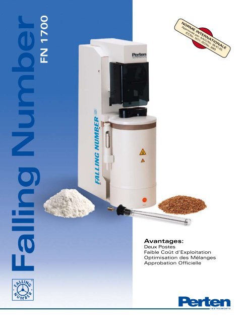 MÁY ĐO CHỈ SỐ RƠI - FALLING NUMBER - nhanh chóng, chính xác, an toàn