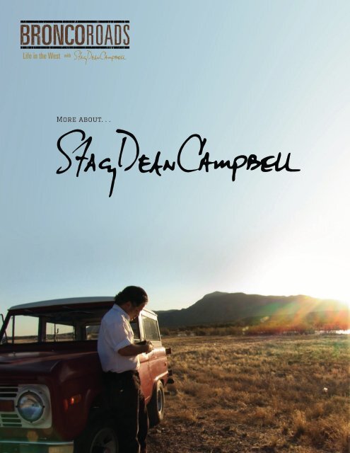 About Stacy Dean Campbell - Bronco Roads