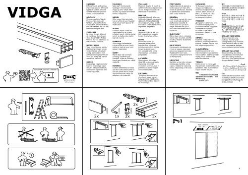 Ikea VIDGA - S99166402 - Assembly instructions