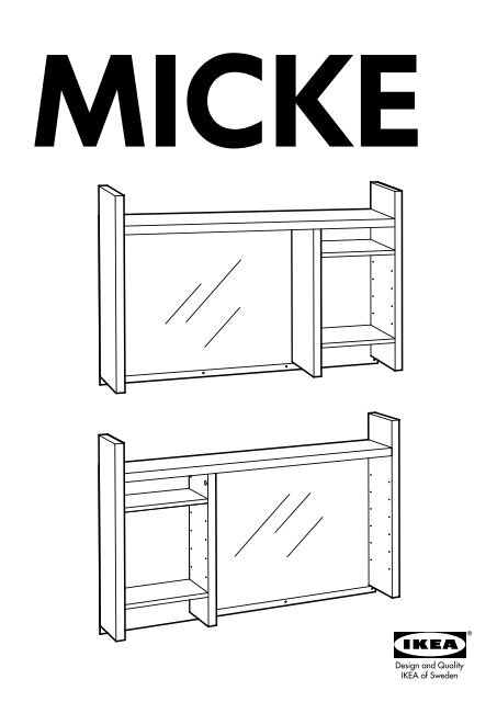 Ikea MICKE - 50180027 - Assembly instructions