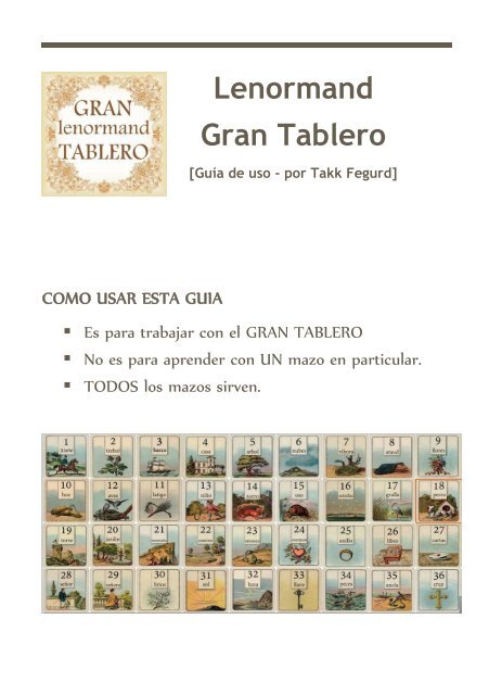 Lenormand Gran Tablero