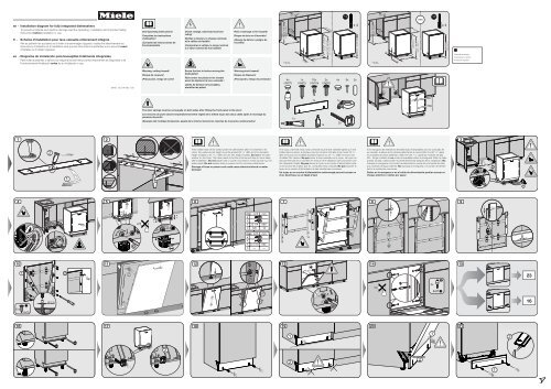 Miele G 6265 SCVi XXL - Plan de montage