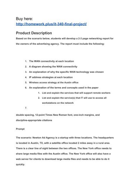 It 340 Final Project