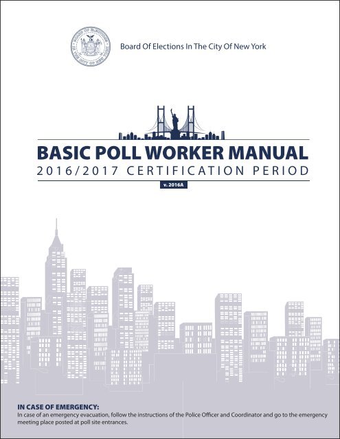 BASIC POLL WORKER MANUAL