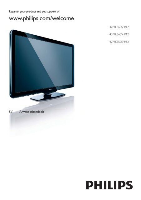 Philips TV LCD - Mode d’emploi - SWE