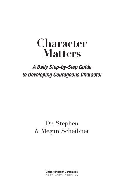 Character Matters
