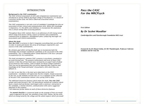 pass the casc book booklet