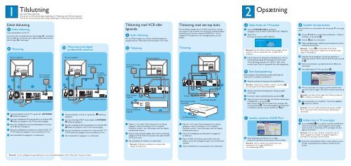 Philips Lecteur/enregistreur de DVD disque dur - Guide de mise en route - NOR