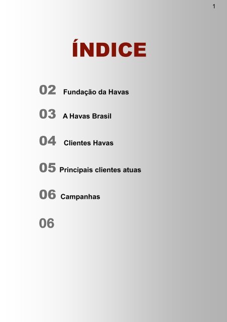 Layout De Revista De Indice