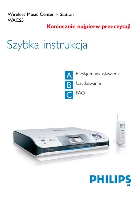 Philips Streamium Centre Streamium et satellites - Guide de mise en ...