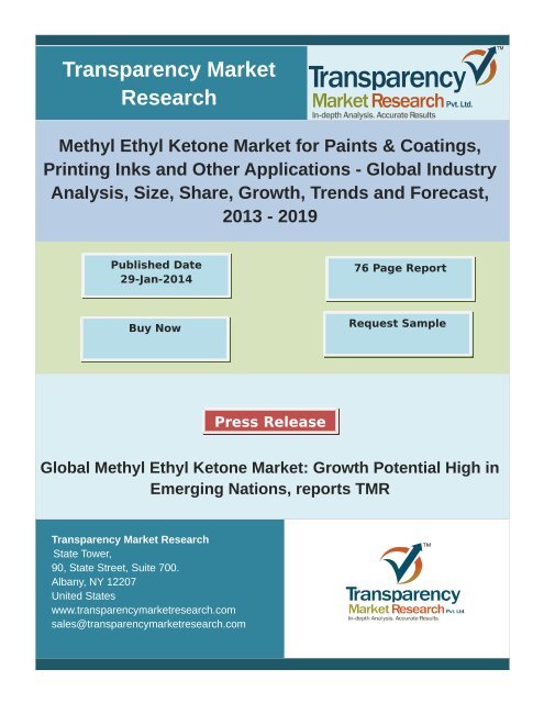 Methyl Ethyl Ketone Market