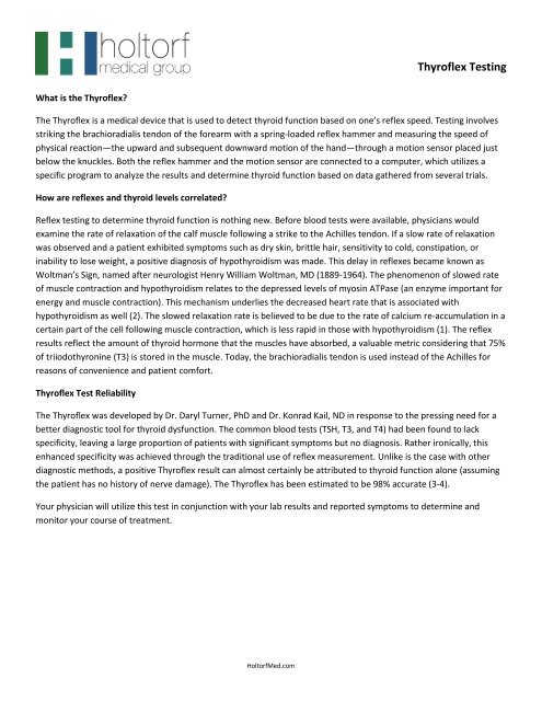 Thyroflex Testing 1472