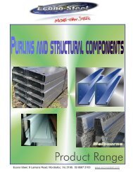STRAMIT ® PURLINS, GIRTS