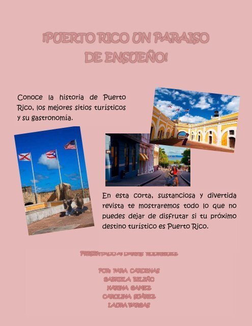 PUERTO RICO UN PARAISO DE ENSUEÑO