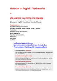 technical dictionary german-english-french