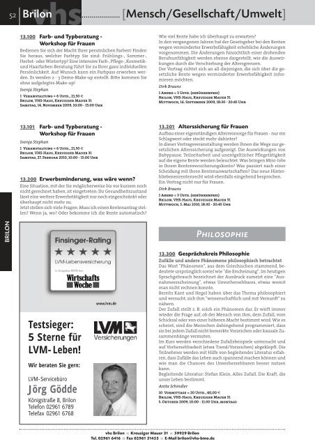 BRILON vhs 52 Brilon 13.1