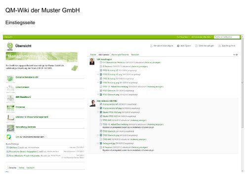 QM-Wiki der Muster GmbH - MaxMel GmbH