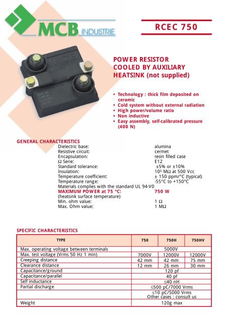 RCEC 750 - MB Electronic AG