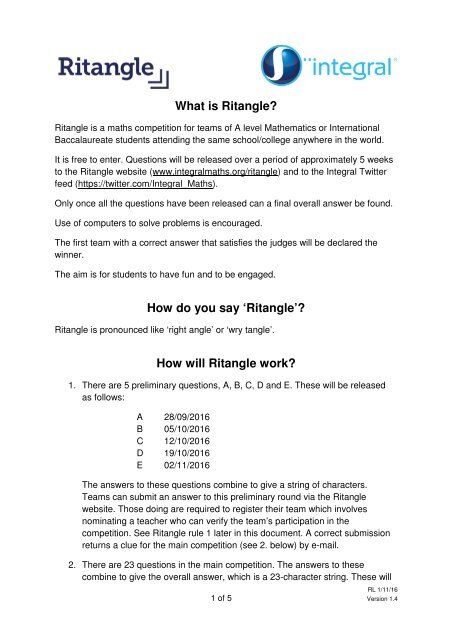 What is Ritangle? How do you say ‘Ritangle’? How will Ritangle work?