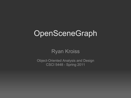 OpenSceneGraph