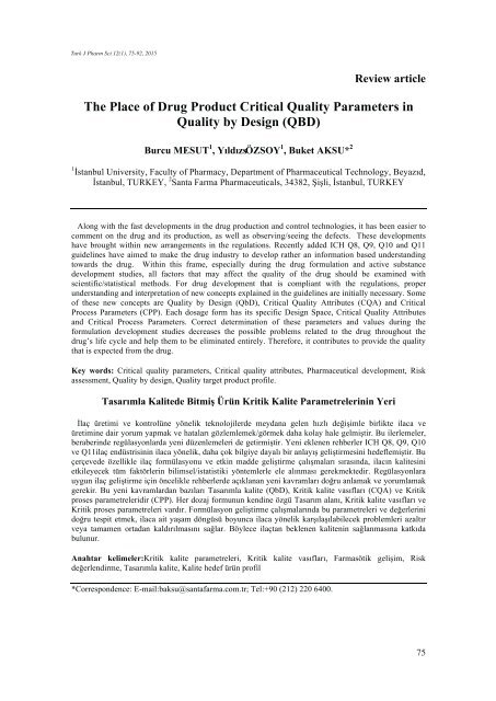 Liquid of Critical Material attributes