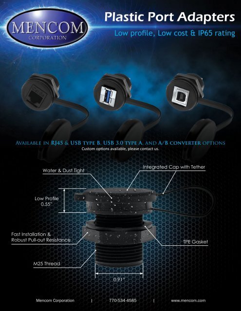 Plastic Port Adapters