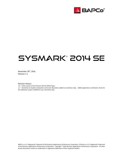 SYSmark 2014 SE