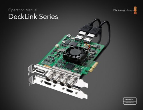 DeckLink Manual