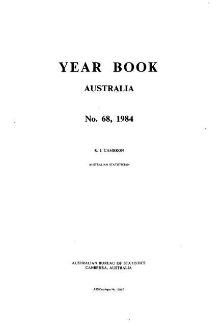 Australia Yearbook - 1984