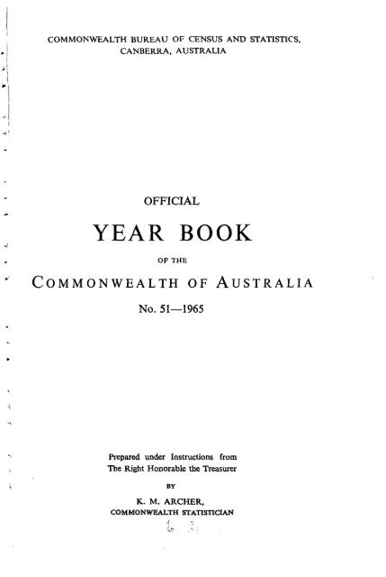 Australia Yearbook - 1965