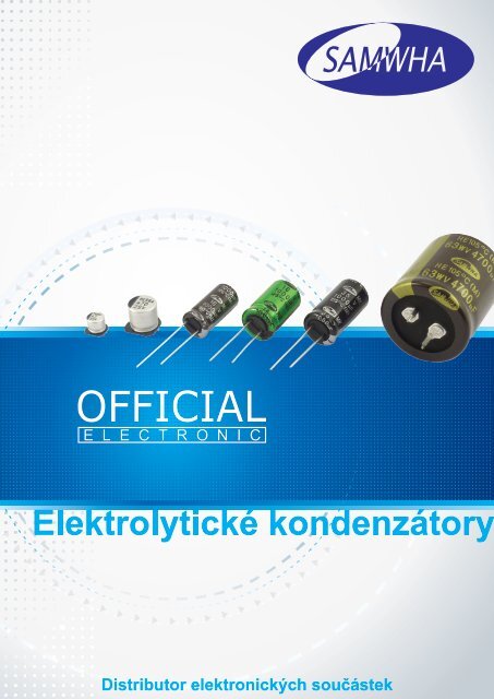 Katalog Samwha - Elektrolytické kondenzátory