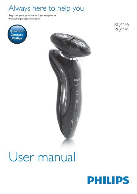 Philips Shaver series 7000 SensoTouch Rasoir électrique 100 % étanche ...